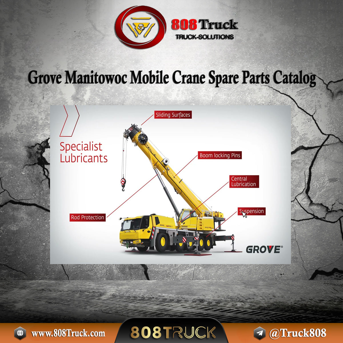 Grove Manitowoc Mobile Crane Spare Parts Catalog| 808TRUCKS 🎯