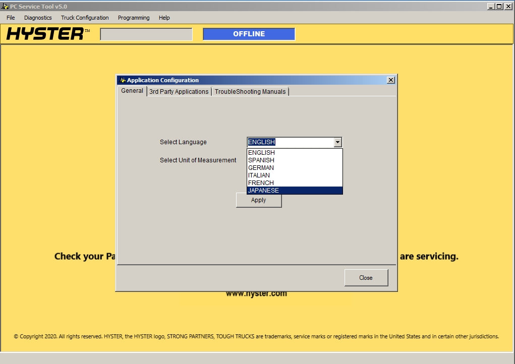 Hyster Forklift PC Service Tool v5.0 Diagnostic Tool| 808TRUCKS 🎯